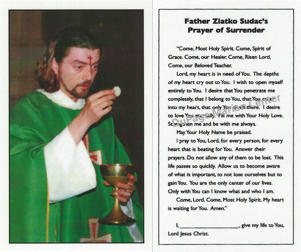 Father Sudac Prayer Card – Catholic Shoppe USA