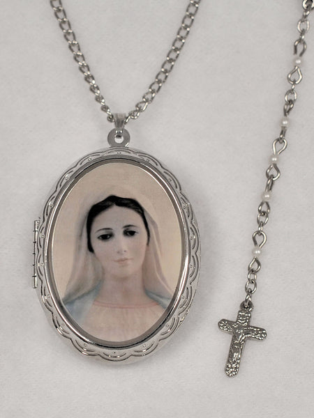 Our Lady's Locket and Rosary – Catholic Shoppe USA