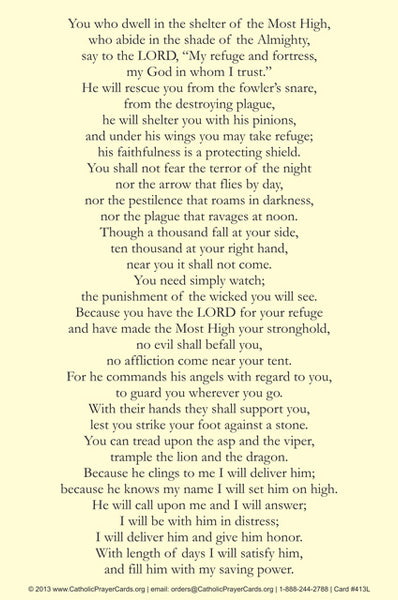 91st Psalm Catholic Version